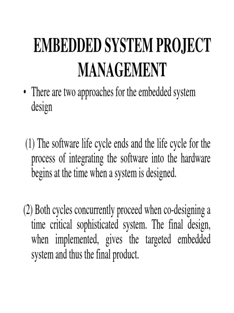 Unit-1 EMBEDDED SYSTEM PROJECT MANAGEMENT | PDF | Embedded System ... Unit-1 EMBEDDED SYSTEM PROJECT MANAGEMENT | PDF | Embedded System ...