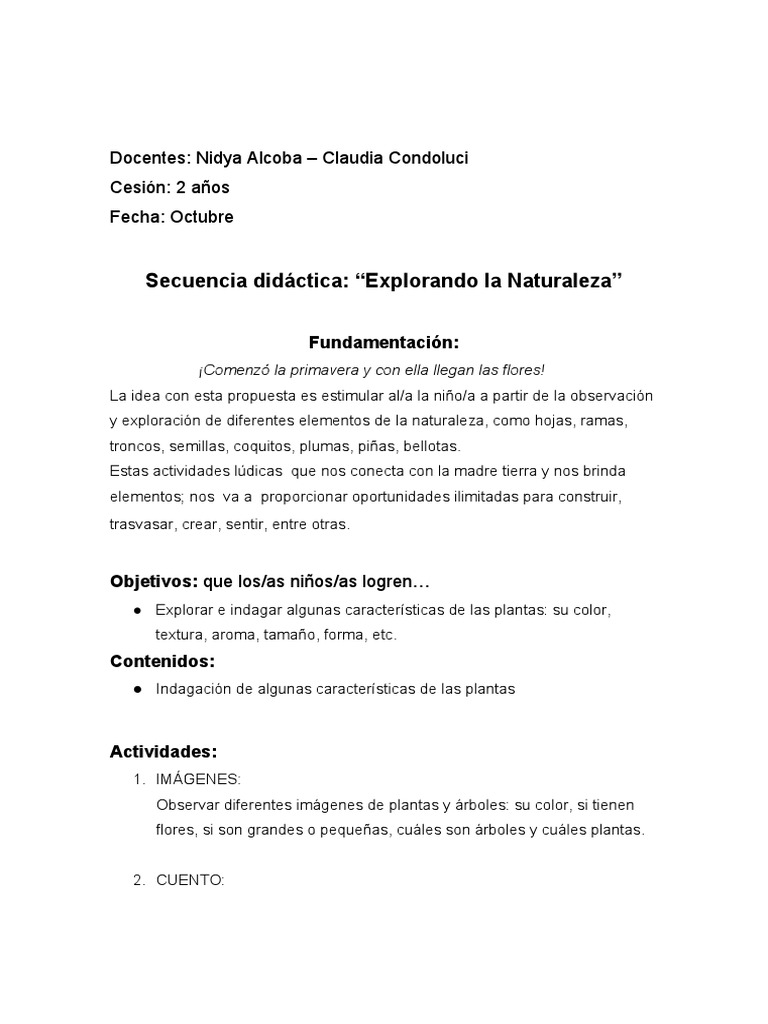 Explorando La Naturaleza | PDF