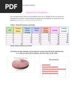 Ejercicios de Tabla de Frecuencias de Datos No Agrupados | PDF