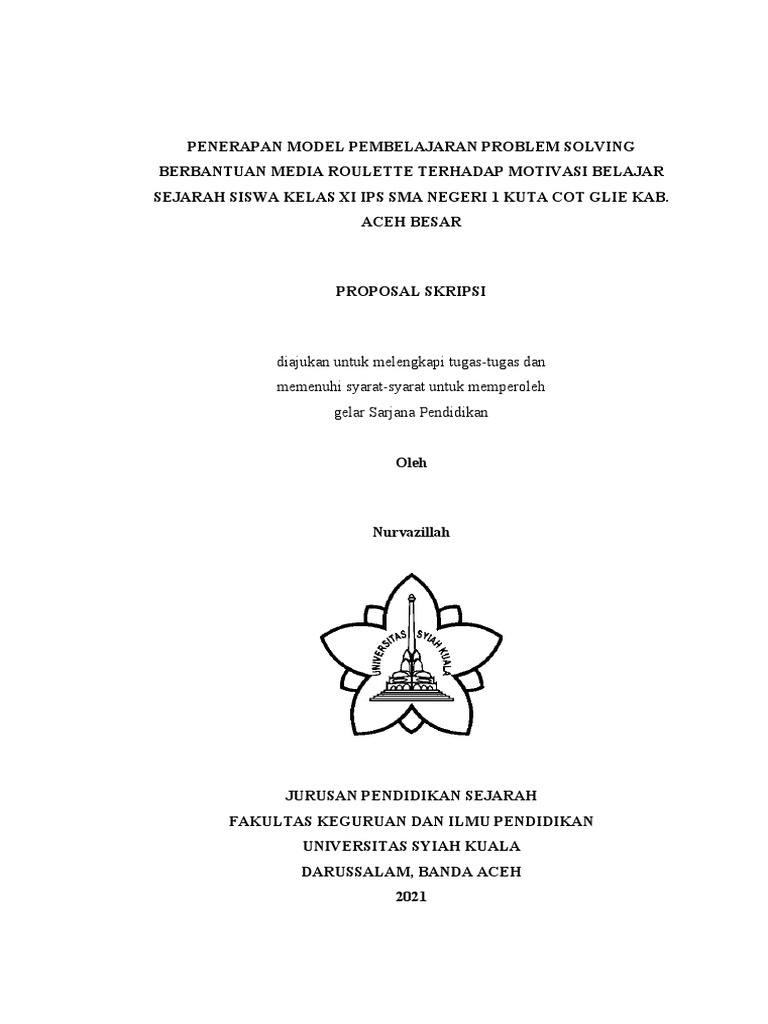 Bismillah Proposal 1 | PDF