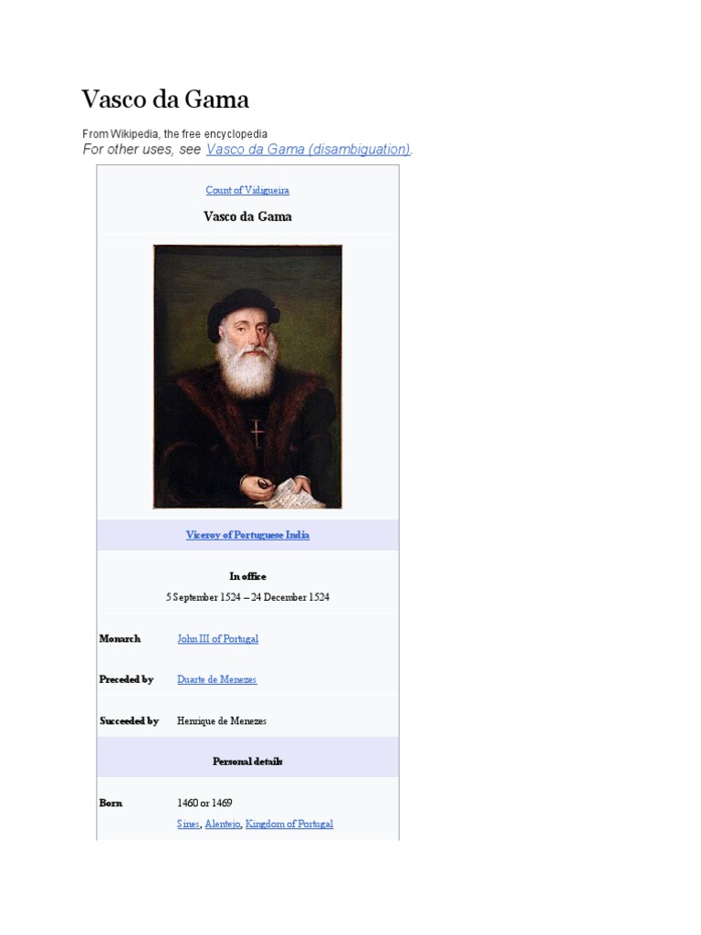Vasco Da Gama | PDF | Water Transport | Exploration