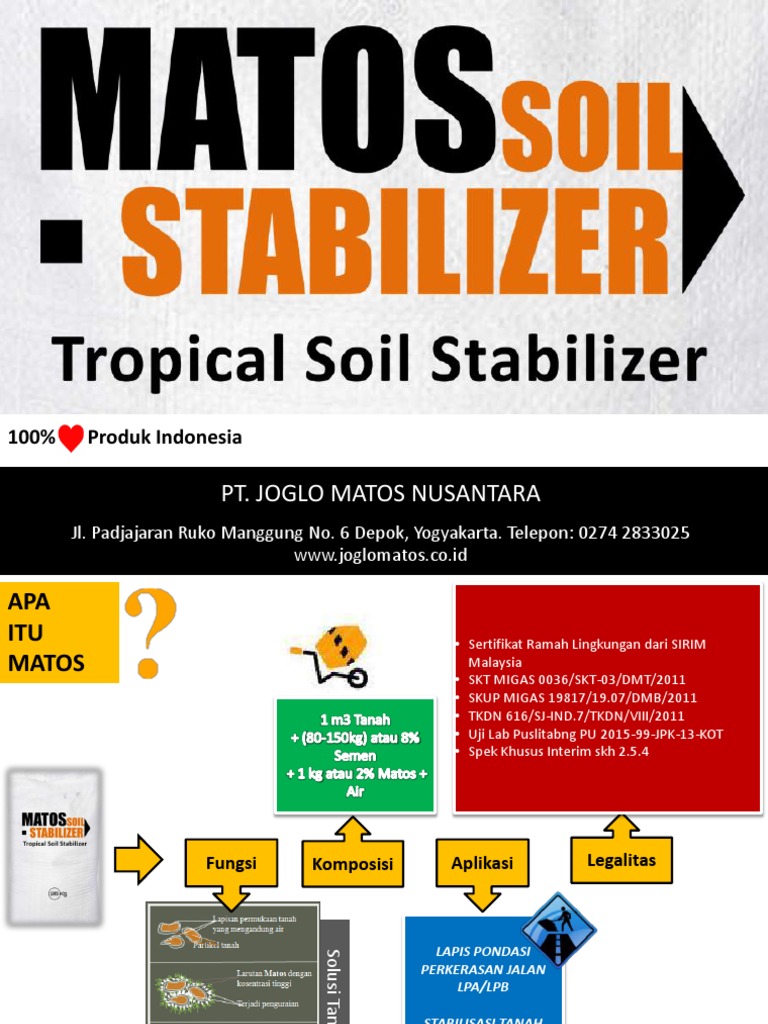 Presentasi Matossoil Stabilizer | PDF
