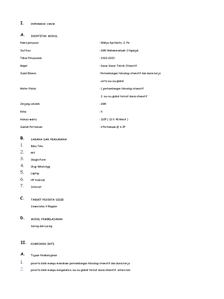 Modul Ajar Elemen 2 | PDF | Komputer