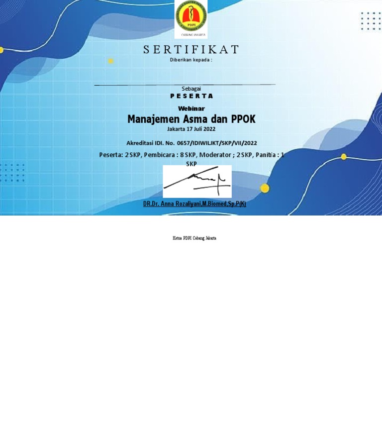 Manajemen Asma Dan PPOk | PDF