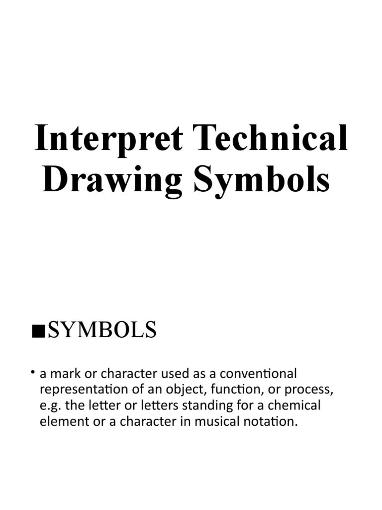 Understanding Technical Drawing Symbols | PDF
