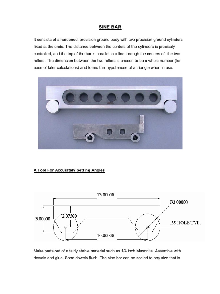 SINE BAR | Angle | Sine
