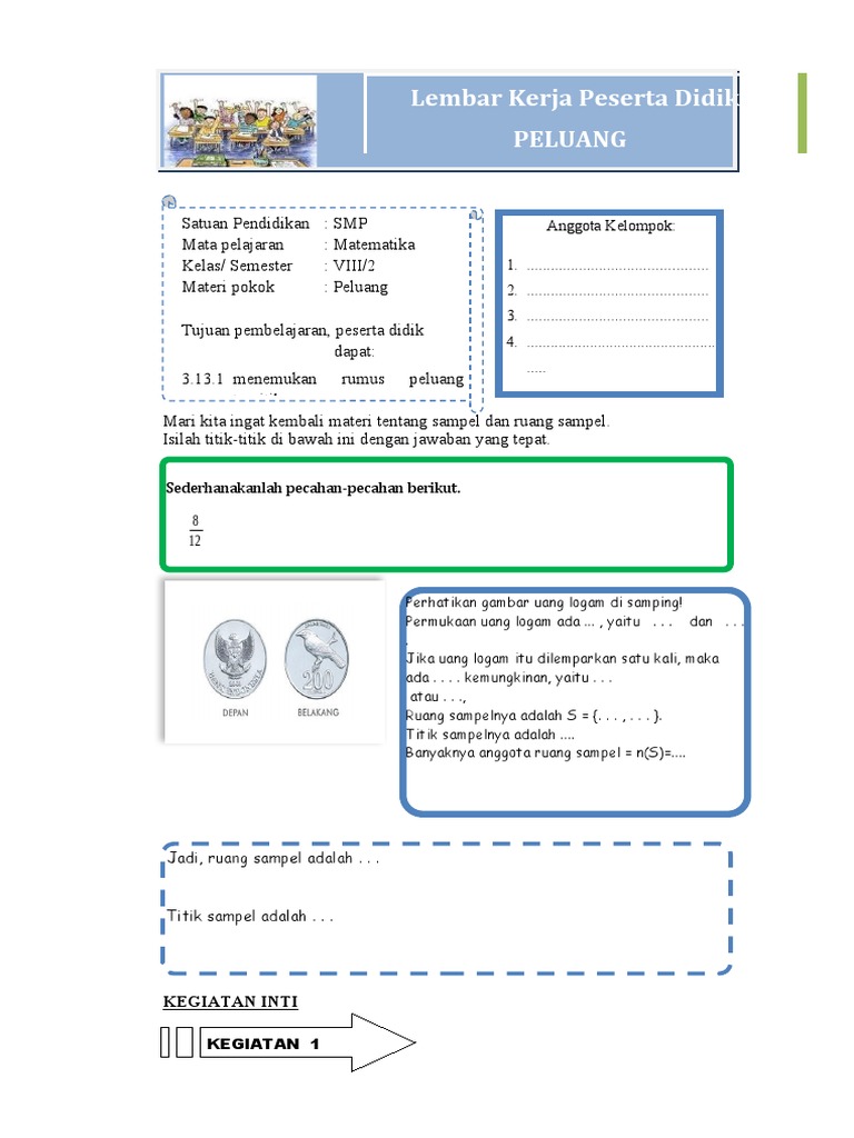 Lampiran 3 LKPD Peluang | PDF