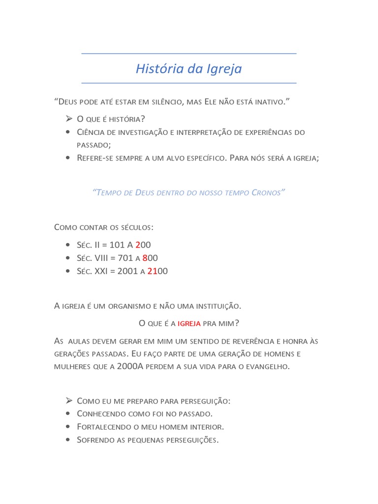 História Da Igreja Pdf Igreja Católica Idade Média