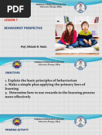 Edward Tolman's Purposive Behaviorism Theory | PDF | Behaviorism | Learning