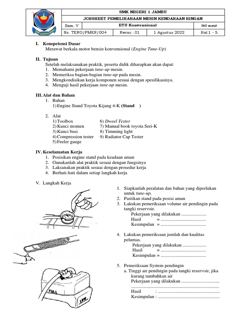 Engine Tune-Up Konvensional | PDF