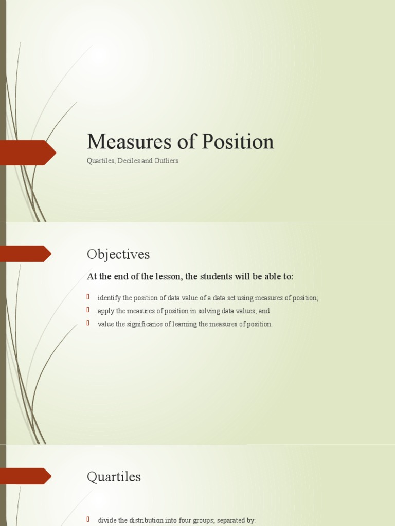 Measures of Position PartT 2 | PDF | Quartile | Mathematics