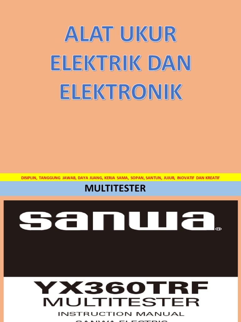 Alat Ukur Elektrik Dan Elektronik Edit | PDF