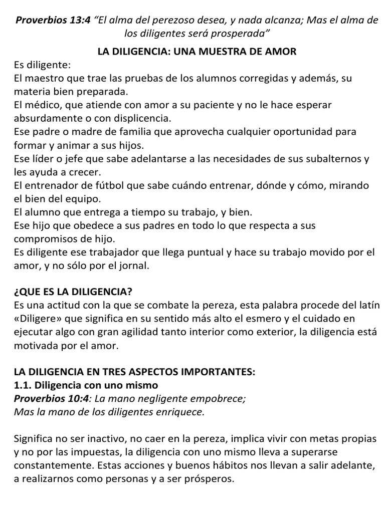 Proverbios 13 | PDF | Valor (ética)