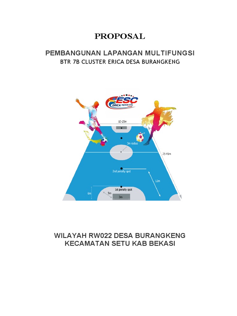 Proposal Lapangan Cluster Erica | PDF
