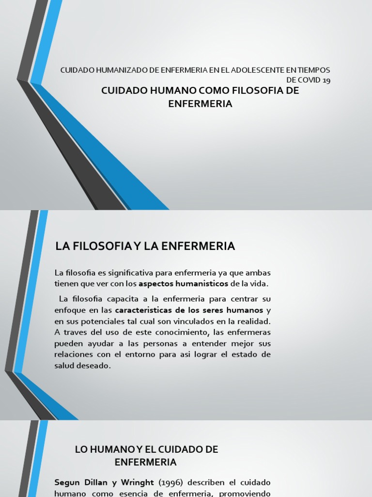 Cuidado Humano Como Filosofia de Enfermeria | Descargar gratis PDF | Enfermería | Bioética