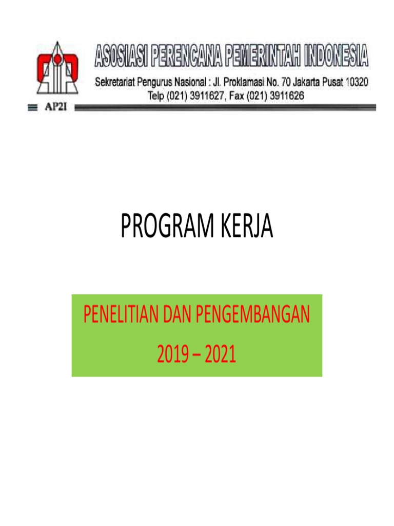 PROGRAM-KERJA-PENELITIAN-PENGEMBANGAN | PDF