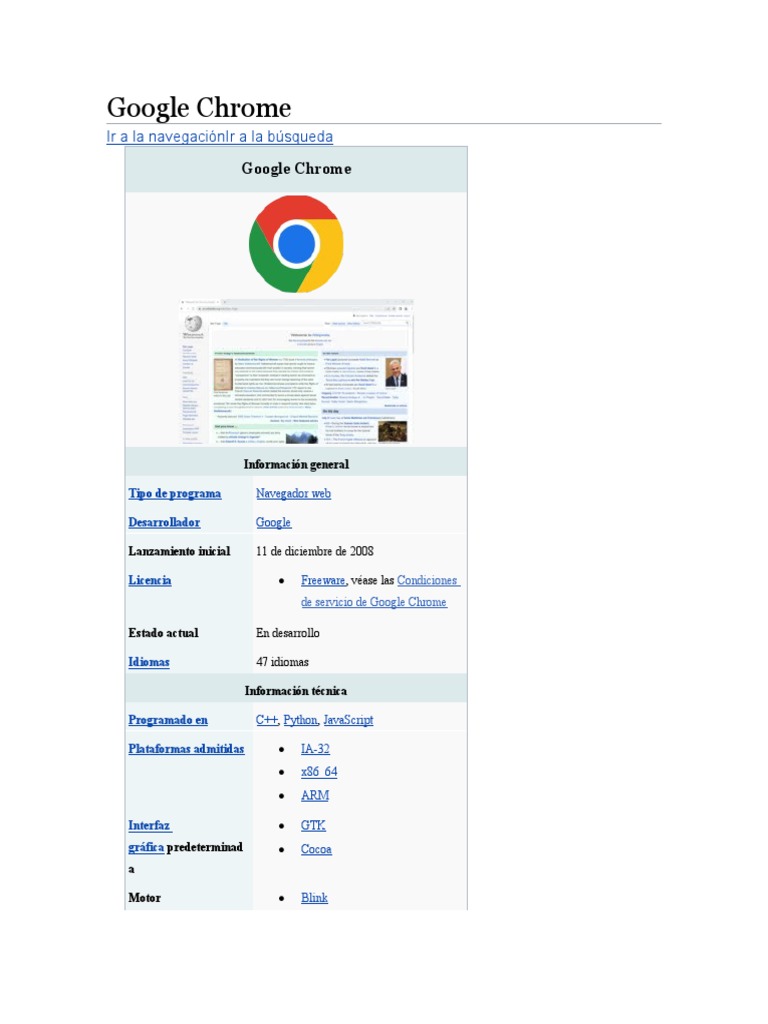 Google Chrome | PDF | Ingeniería de software | Desarrollo de software
