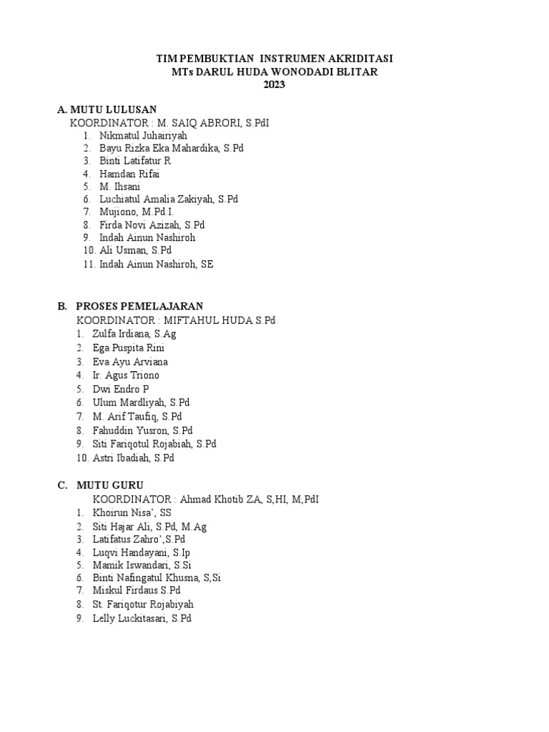 Tim Pembuktian Instrumen Re Akre (17 Januari 2023) | PDF