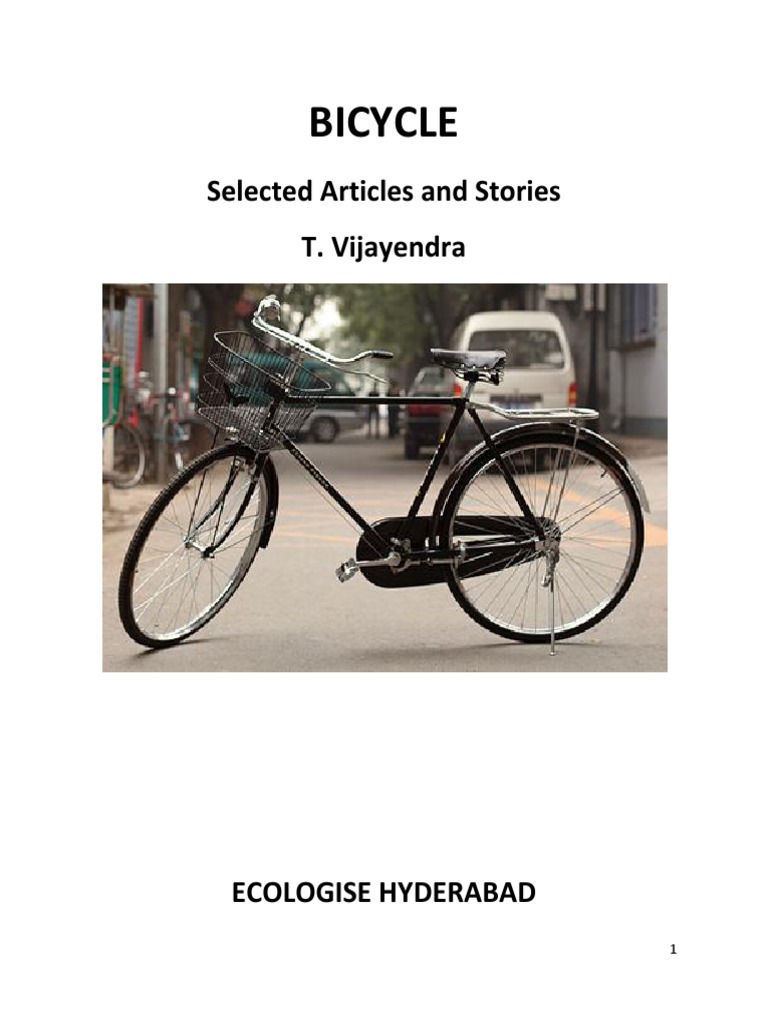 Selected Writings On Bicycle by T. Vijayendra | PDF | Transport | Economies