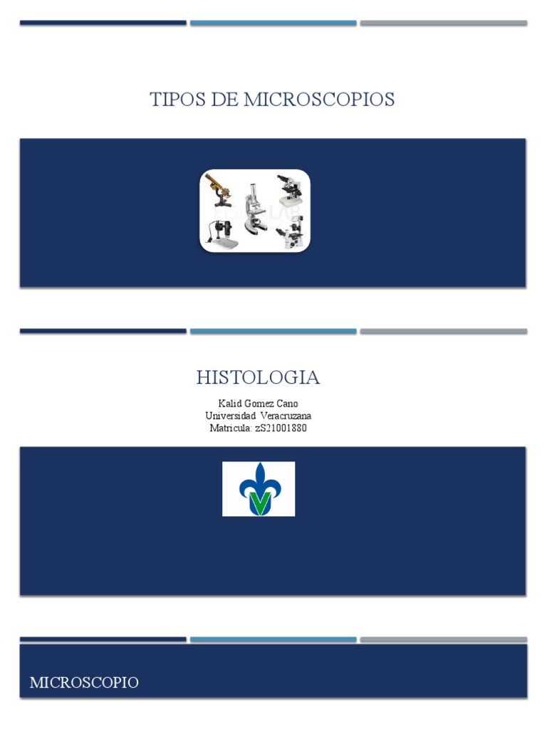 Tipos de Microscopios | Descargar gratis PDF | Microscopio | Microscopio electrónico