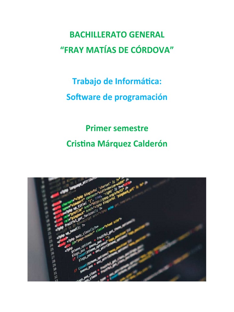 Sofware de Programacion | PDF | Software | Programación de computadoras
