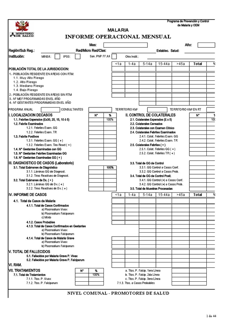 Formatos Malaria | PDF | Malaria | Plasmodium