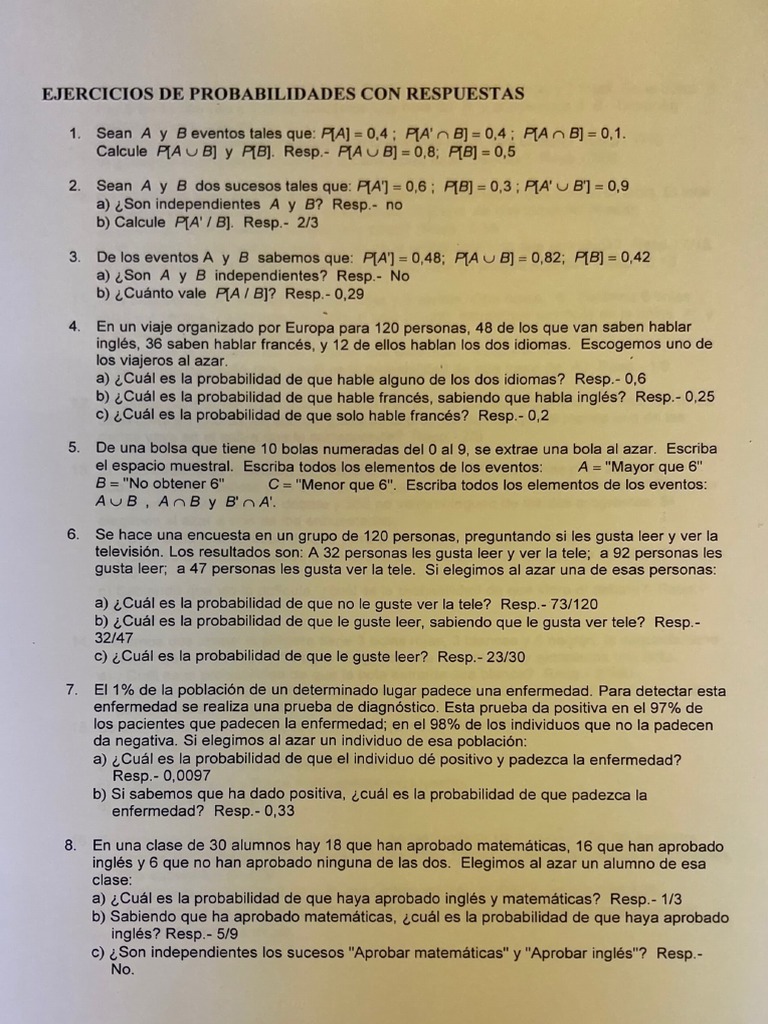 Proba 1 - Ex2 | PDF | Probabilidad | Science