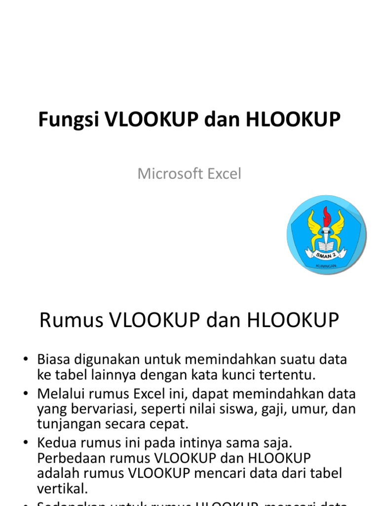 Fungsi VLOOKUP Dan HLOOKUP | PDF