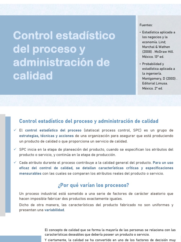 Clase - Control Estadístico 2C 2022 | PDF