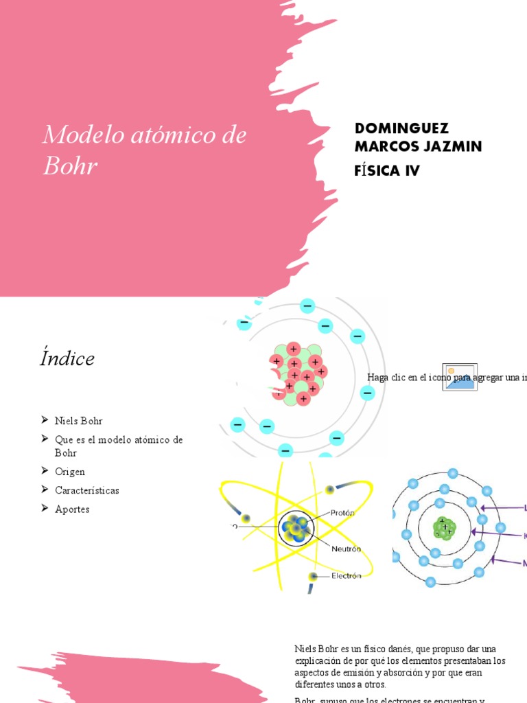 Modelo atómico de Bohr: características y aportes | PDF | Átomos ...