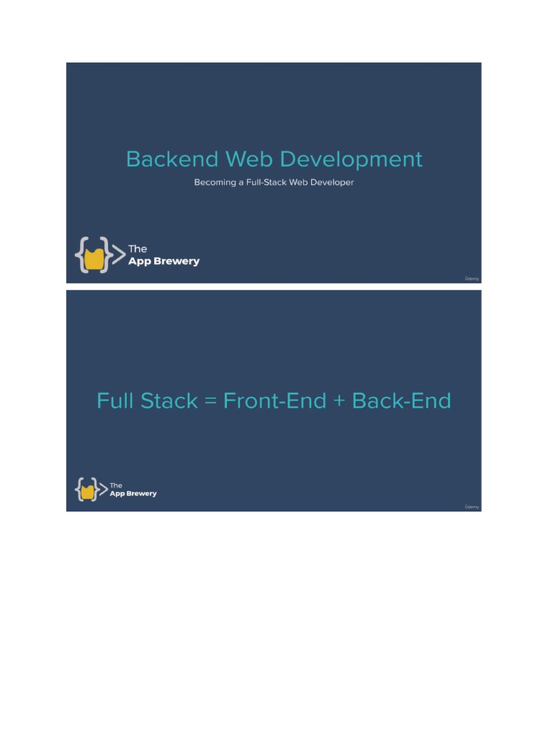Notes Backend Dev | PDF