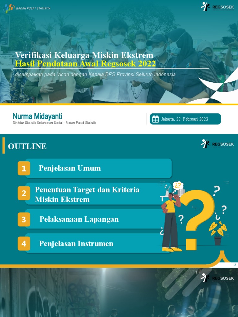 2023.02.22 (Dir Hansos) Verifikasi Keluarga Miskin Ekstrem | PDF
