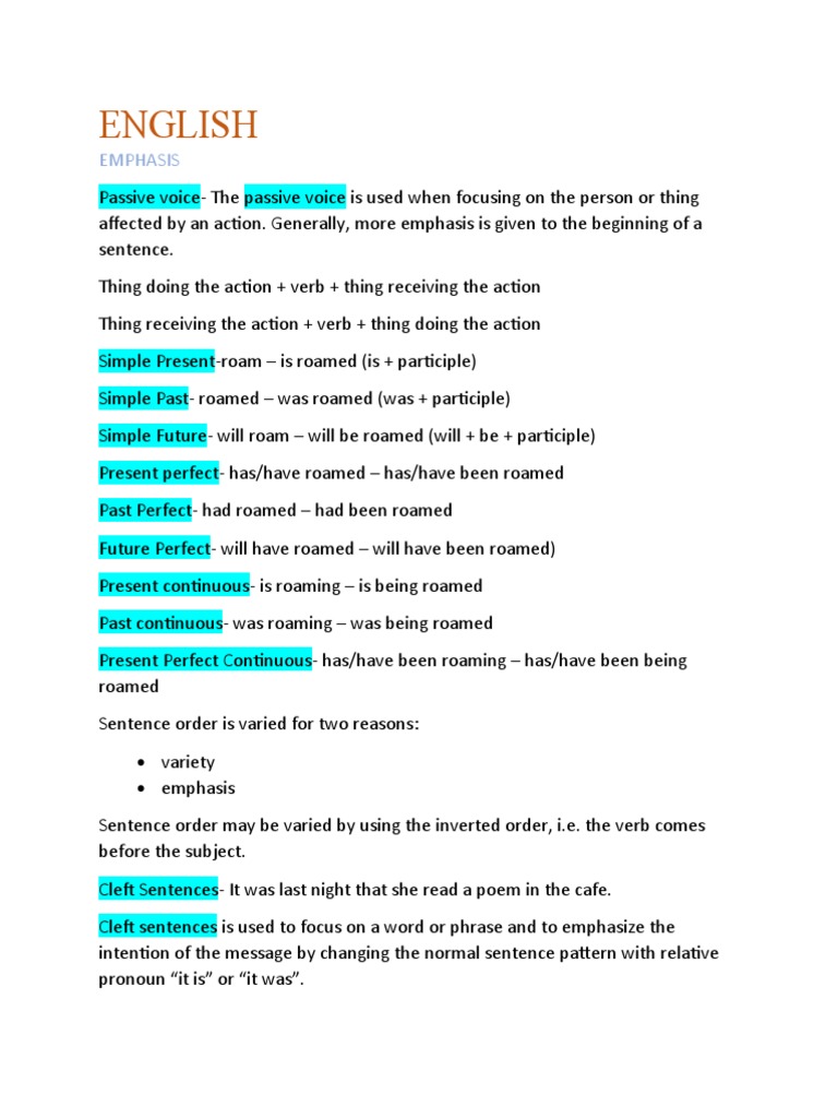 English Pointers | PDF | Pride And Prejudice | Verb