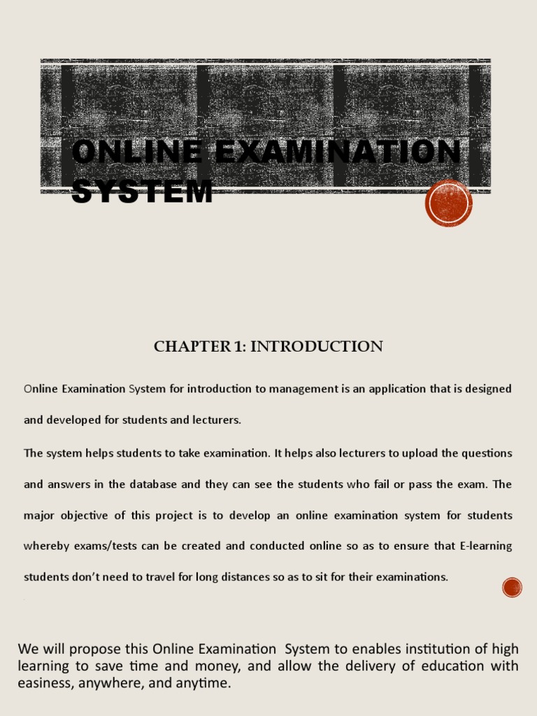 Online Examination System Pdf