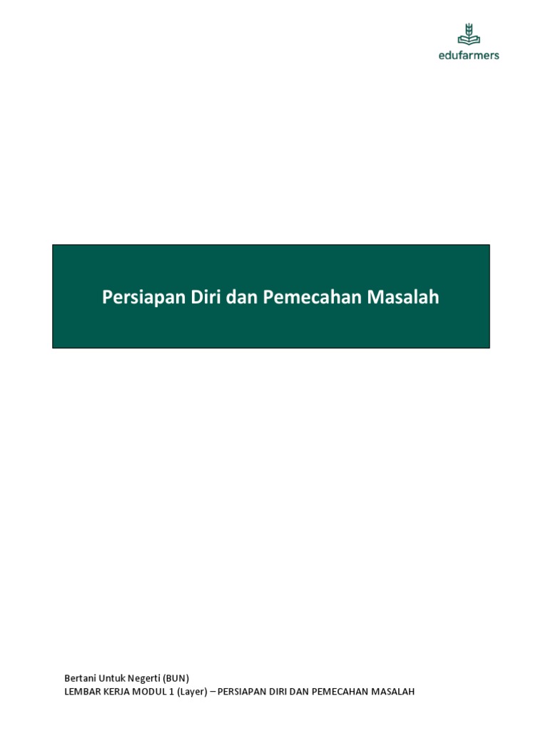 01 - Lembar Kerja - Problem Solving - Layer | PDF