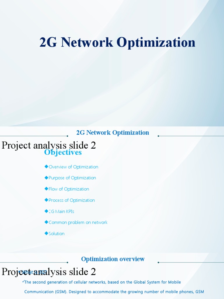 2G Network Optimization - Sothearith | PDF | Computer Network | Mathematical Optimization