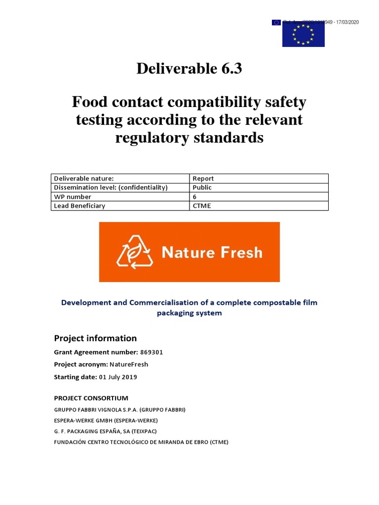 Food Contact Compatibility Safety | PDF | Polymers | Magnesium