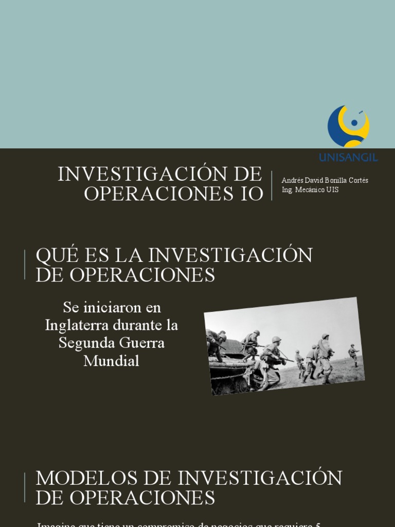 Investigación de operaciones: modelos, soluciones y aplicaciones | PDF ...