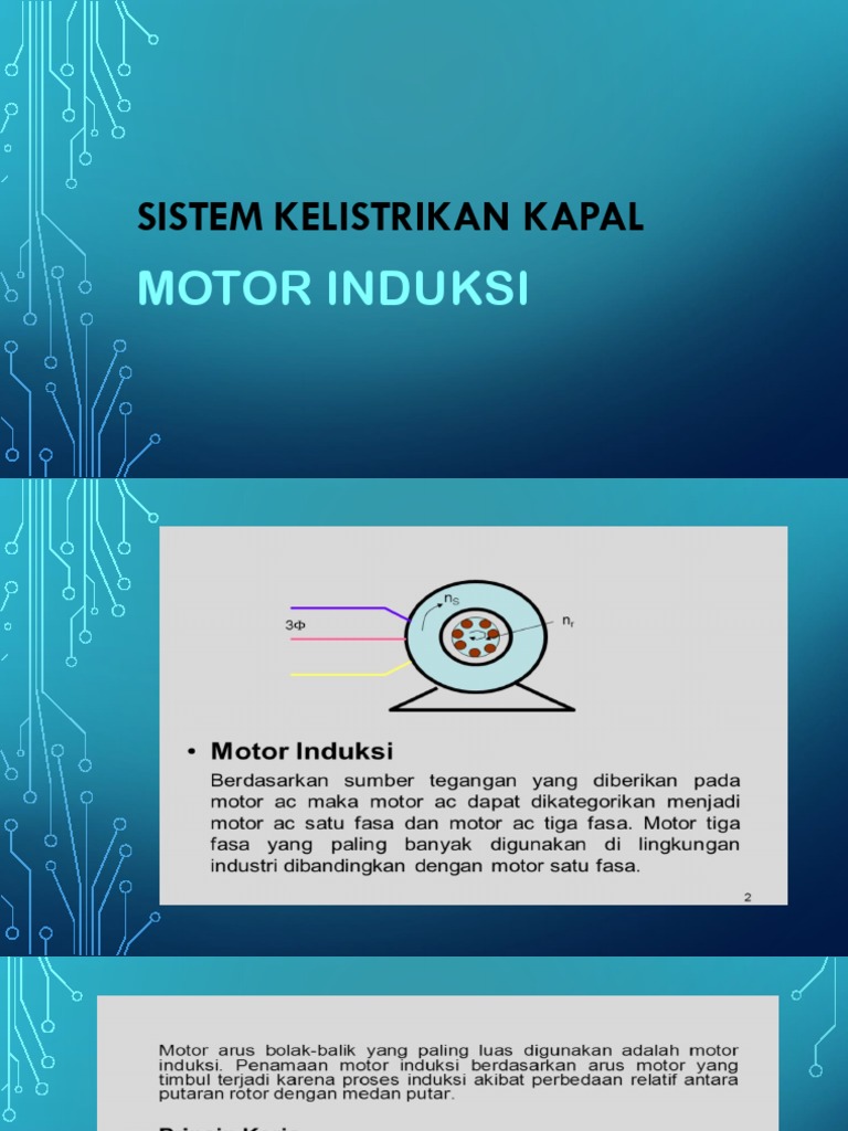 Bahan Ajar Sistem Kelistrikan Kapal Motor Induksi | PDF