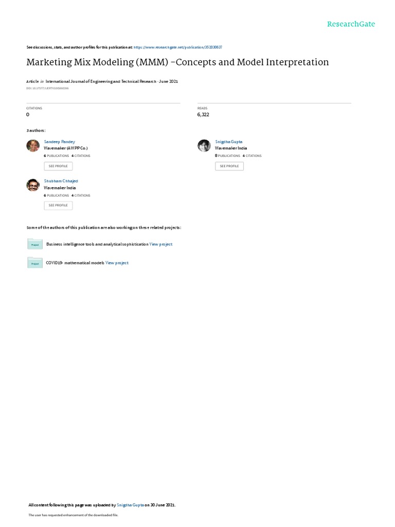 Marketing Mix Modeling MMM Concepts and Model Interpretation ...