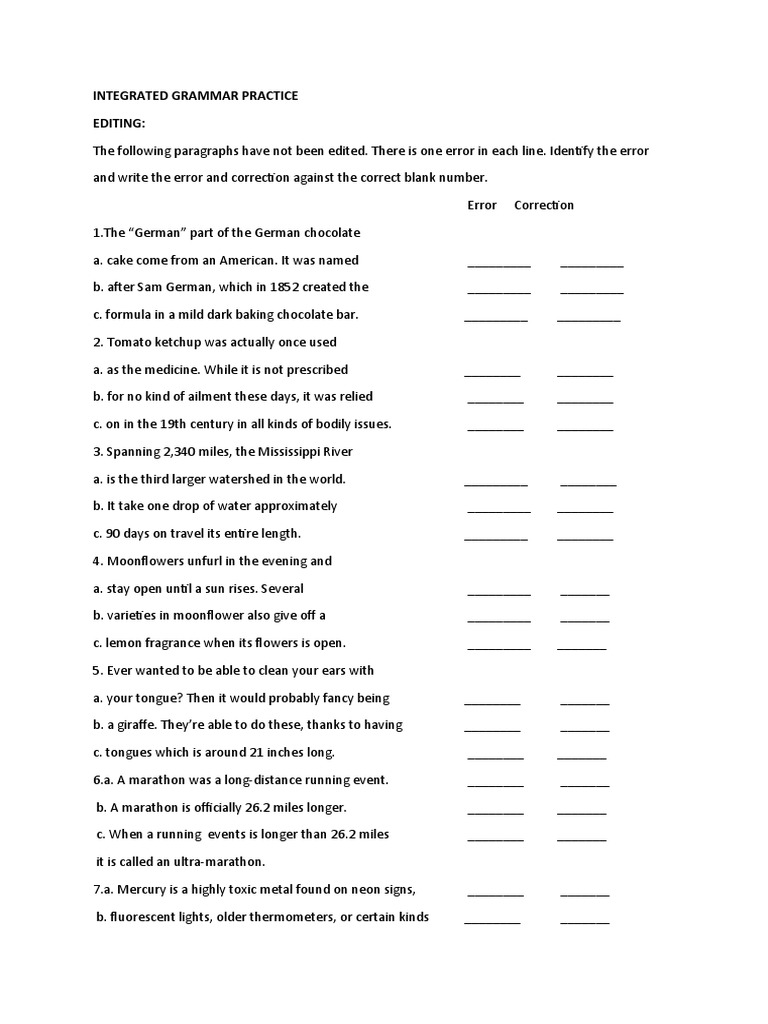 Class 10 Integrated Grammar Exercises | PDF | Atmosphere Of Earth