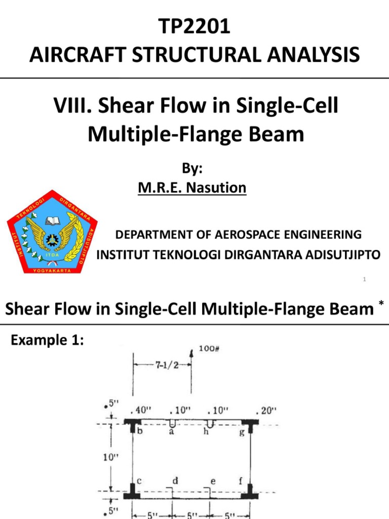 Chapter 8 Shear Flow in Single-Cell Multiple-Flange Beam - Protected | PDF Chapter 8 Shear Flow in Single-Cell Multiple-Flange Beam - Protected | PDF