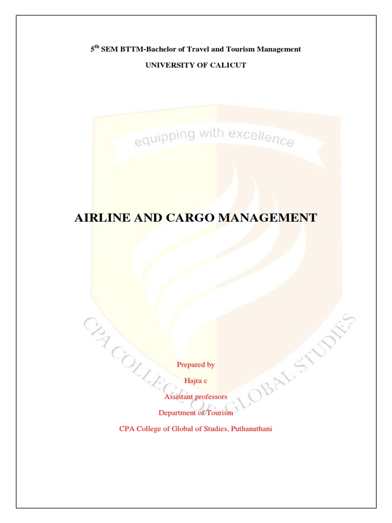 Airline and Cargo Management Syllabus | PDF | Low Cost Carrier | Airlines