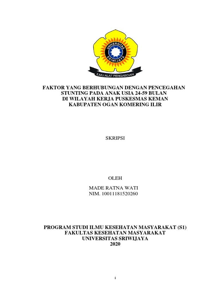 Pencegahan Stunting Anak 24-59 Bulan | PDF | Public Health | Human ...