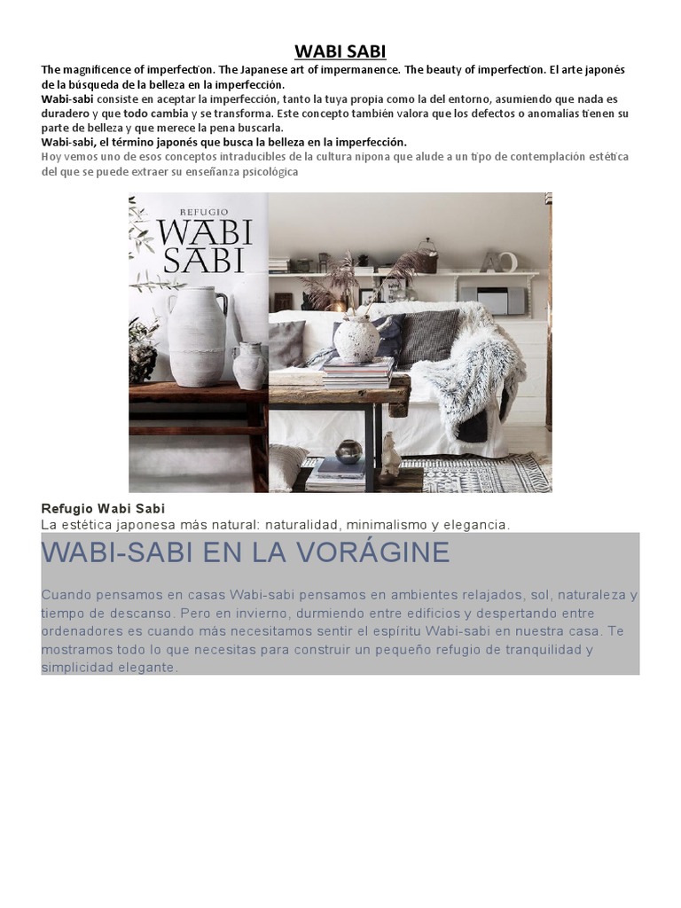 Wabi Sabi | PDF