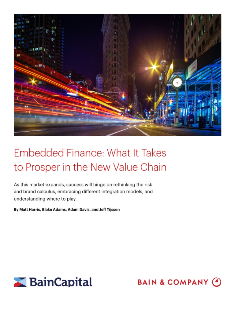 Bain Brief Embedded-Finance | PDF | Credit Card | Banks