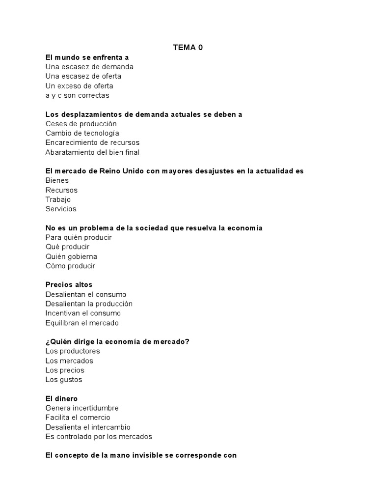 Kahoots Economia | PDF | Desempleo | Elasticidad (economía)