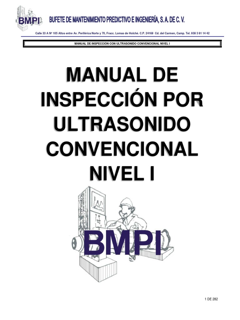 Manual Ut I | PDF | Ultrasonido | Pruebas no destructivas