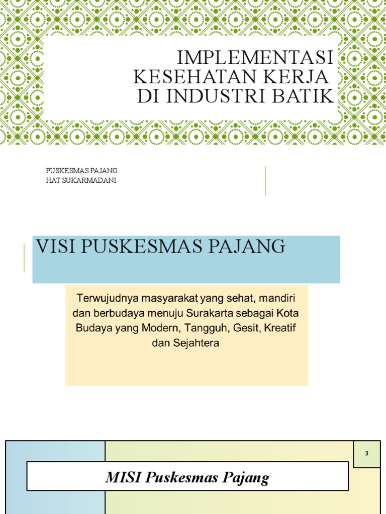 Kesehatan Kerja Industri Batik | PDF