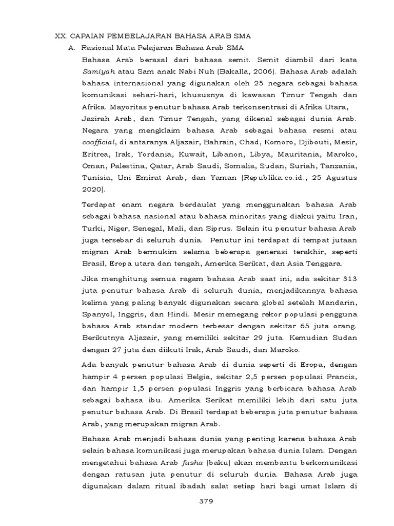 CP Bahasa Arab Sma | PDF